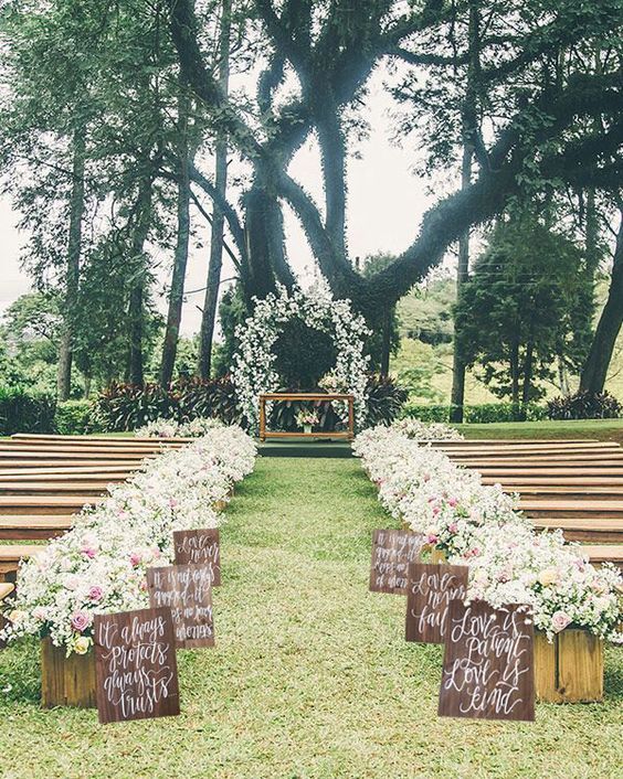 29 Awesome Wedding Aisle Decorations For Fall Wedding WeddingInclude Wedding Ideas 